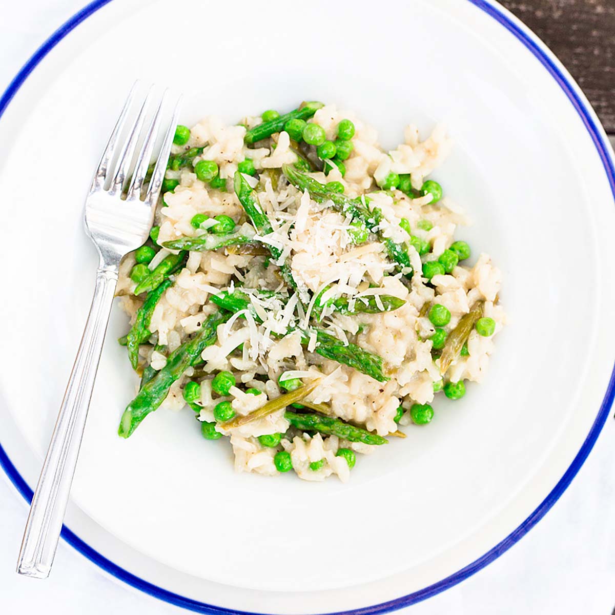 Risotto with Asparagus and Peas - Food Banjo
