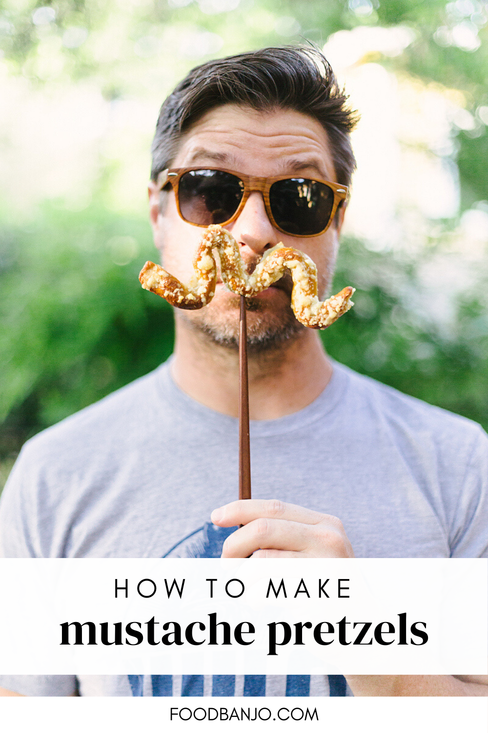 Mustache-Shaped Homemade Soft Pretzels - Food Banjo