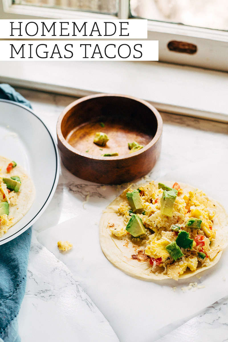 Texas Migas Breakfast Tacos - Food Banjo