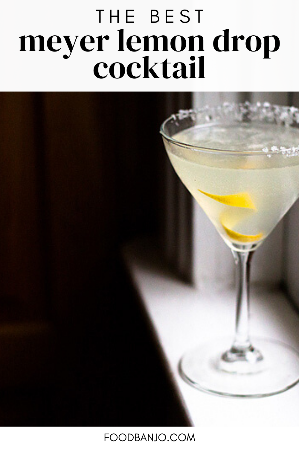 Meyer Lemon Drop Martini - Food Banjo