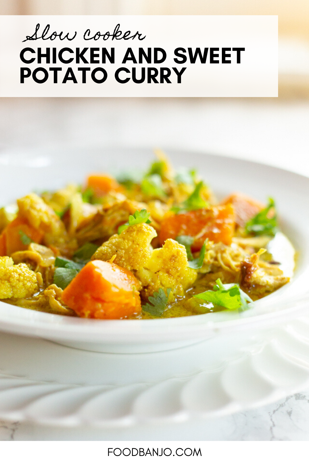 Slow Cooker Whole30 Chicken Curry - Food Banjo