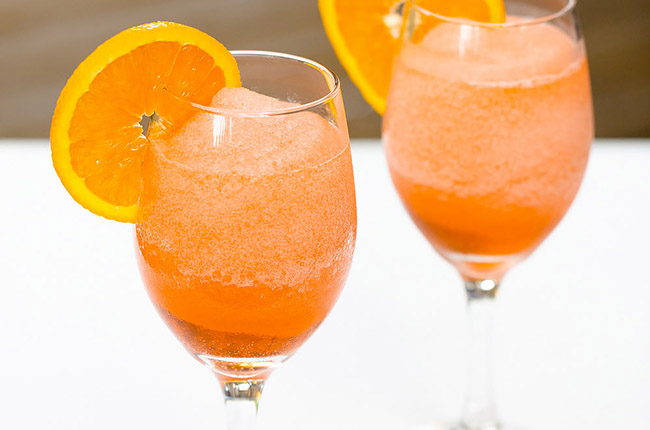 Frozen Aperol Spritz Cocktail - Food Banjo