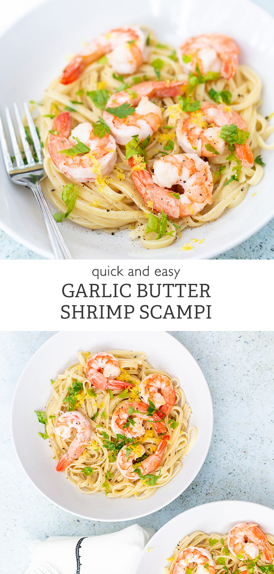 Garlic Butter Shrimp Scampi - Food Banjo