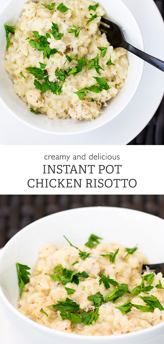 Creamy Instant Pot Chicken Risotto - Food Banjo