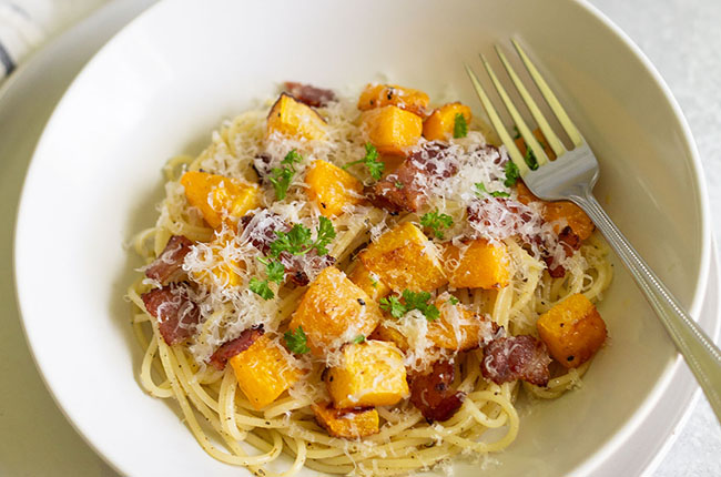 Pasta with Roasted Butternut Squash - Food Banjo