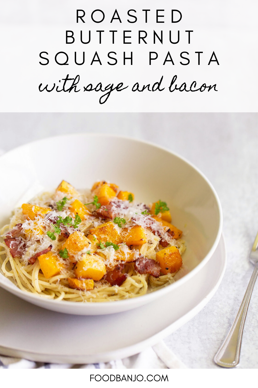 Butternut Squash and Bacon Pasta - Food Banjo