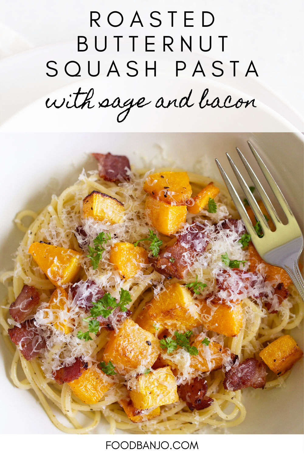 Butternut Squash and Bacon Pasta - Food Banjo