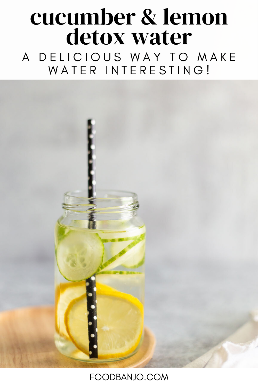 Cucumber Lemon Water - Spa Water - Food Banjo