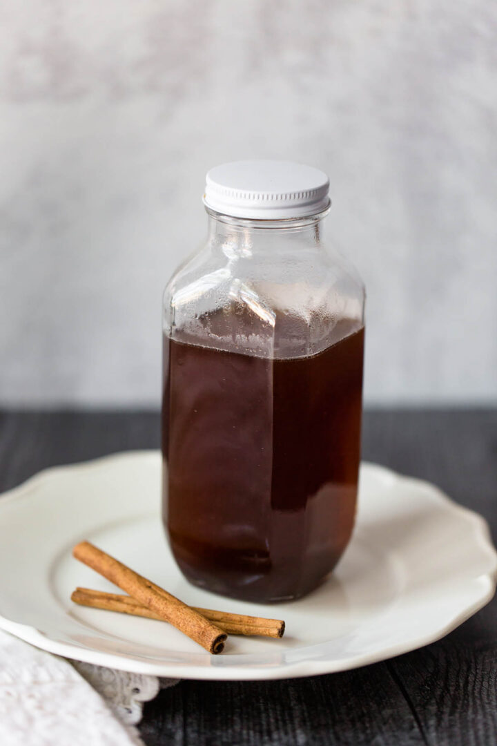 Cinnamon Simple Syrup (using ground cinnamon)