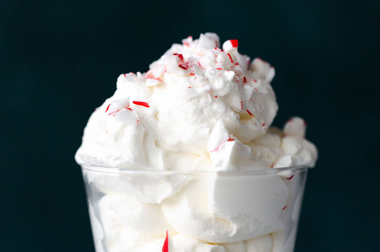Homemade Peppermint Whipped Cream - Food Banjo
