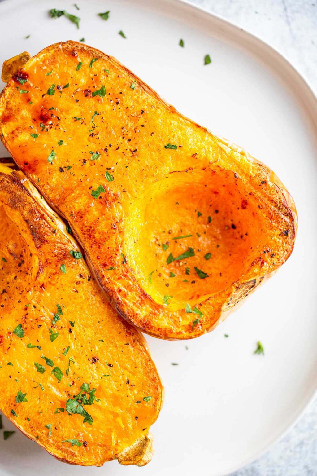 Air Fryer Butternut Squash Halves - Food Banjo