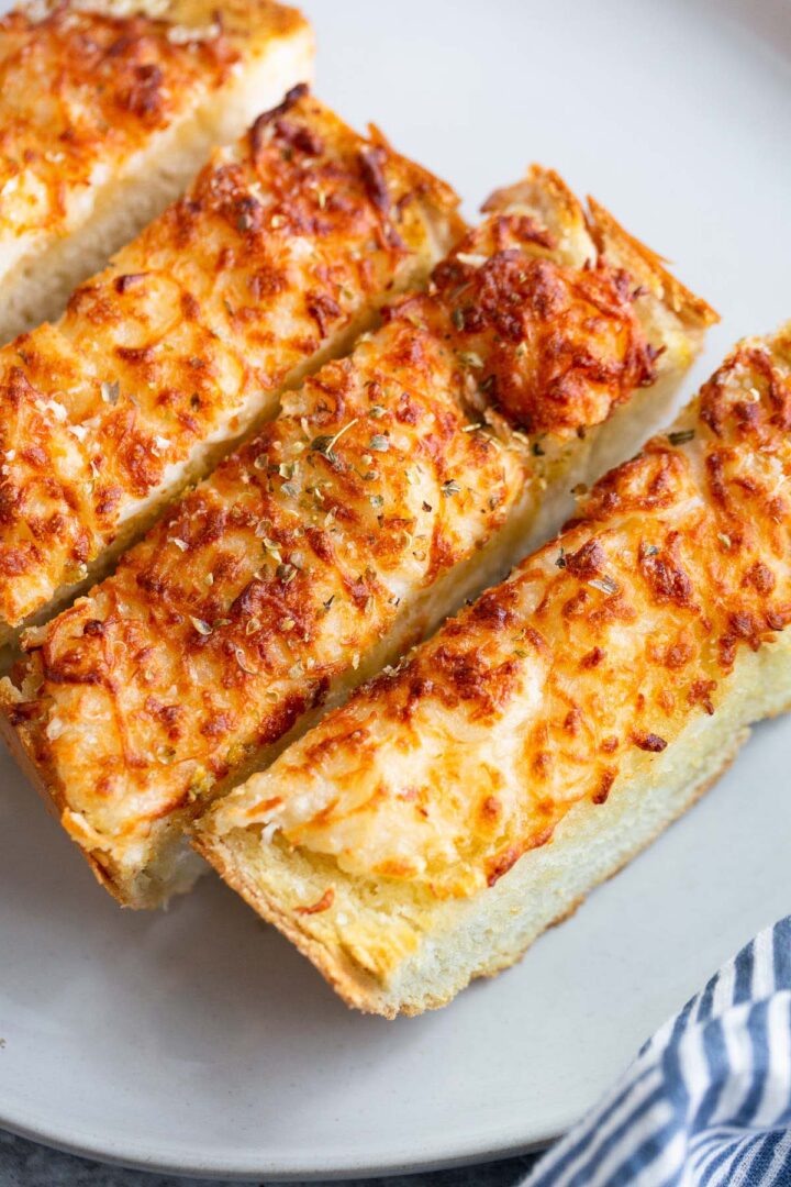 Air Fryer Cheesy Garlic Bread Food Banjo