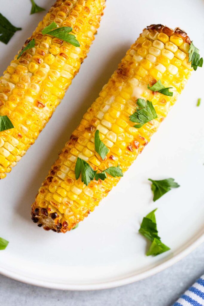 Air fryer Corn on the Cob - No Boiling Needed