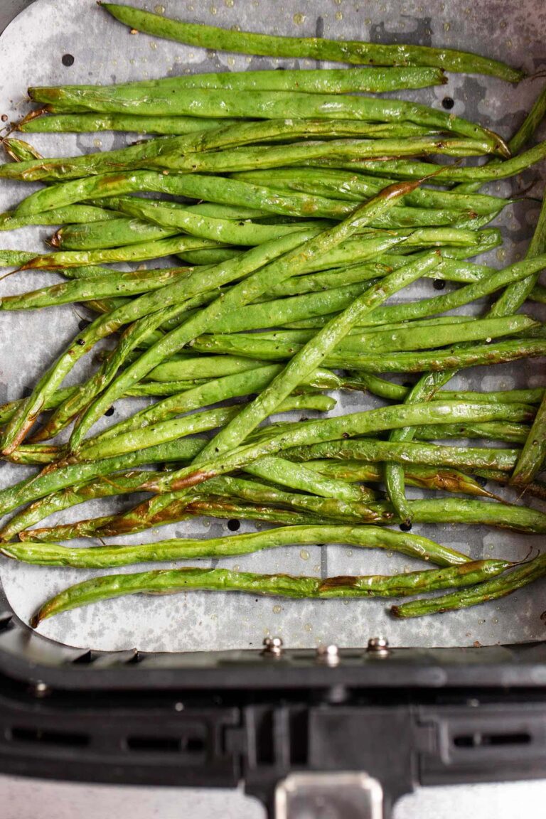 Air Fryer Roasted Green Beans - Food Banjo
