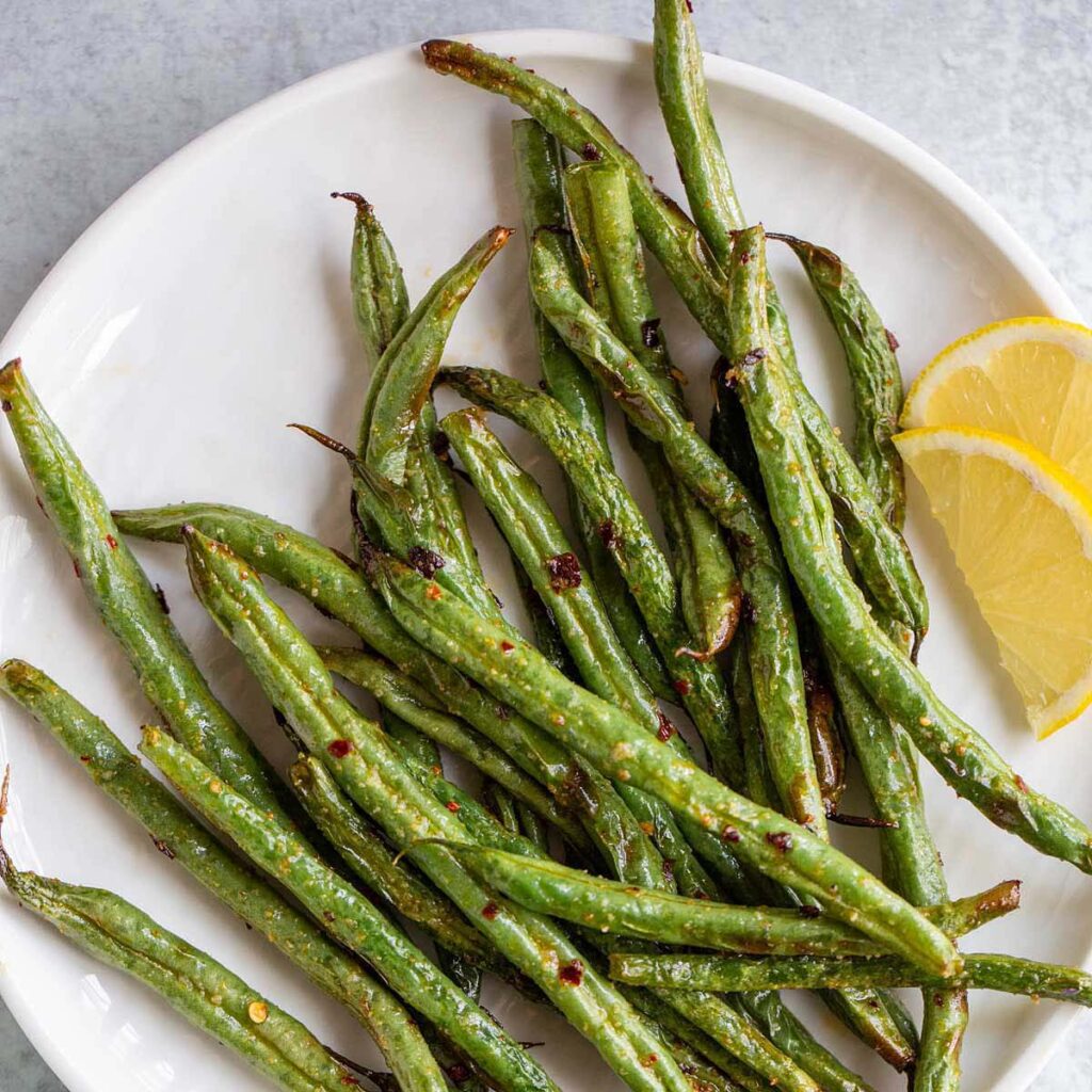 Air Fryer Spicy Green Beans - Food Banjo