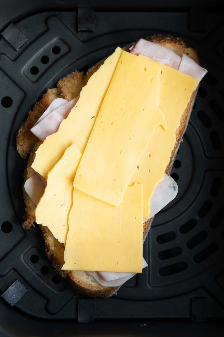 Air Fryer Ham and Cheese - Food Banjo